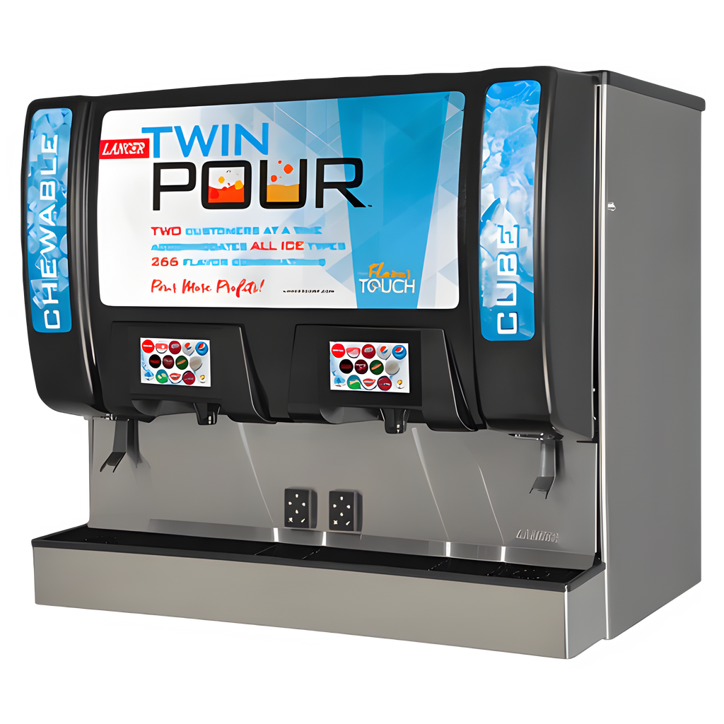 Lancer Twinpour LCD Screen Soda Fountain Machine - Organic Soda Pops