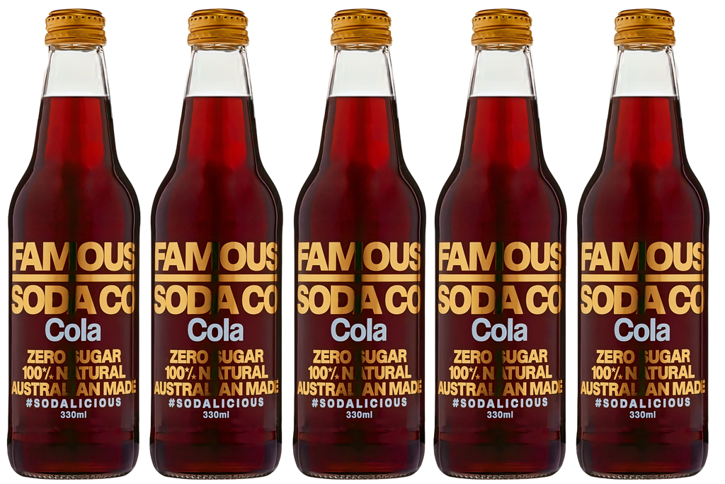 Famous Soda Co. All Natural Cola - Organic Soda Pops