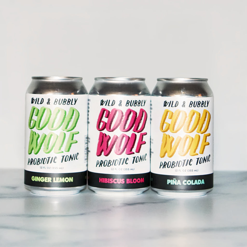 Good Wolf Probiotic Tonic & Water Kefir - Organic Soda Pops